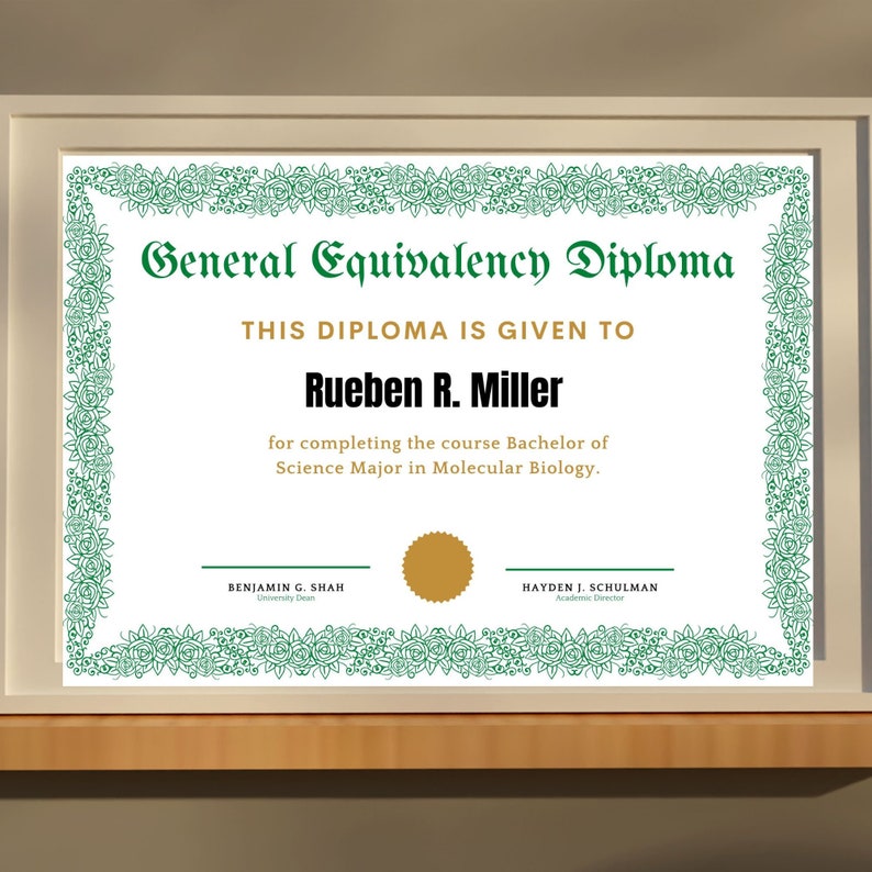 Editable High School Diploma Template General Equivalency Diploma ... Editable High School Diploma Template General Equivalency Diploma ...
