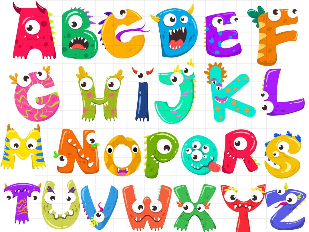Monster Alphabet SVG\ Letters\ Birthday Boy\ Boy Girl and Baby Shower ...