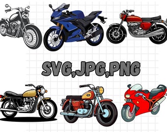 100 Motorcycles Bundle SVG, Moto SVG,PNG Instant Digital Downloads ...