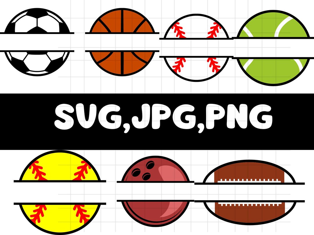 Sports Monogram SVG Bundle\ Sports Balls SVG\ Soccer Monogram\ Baseball ...