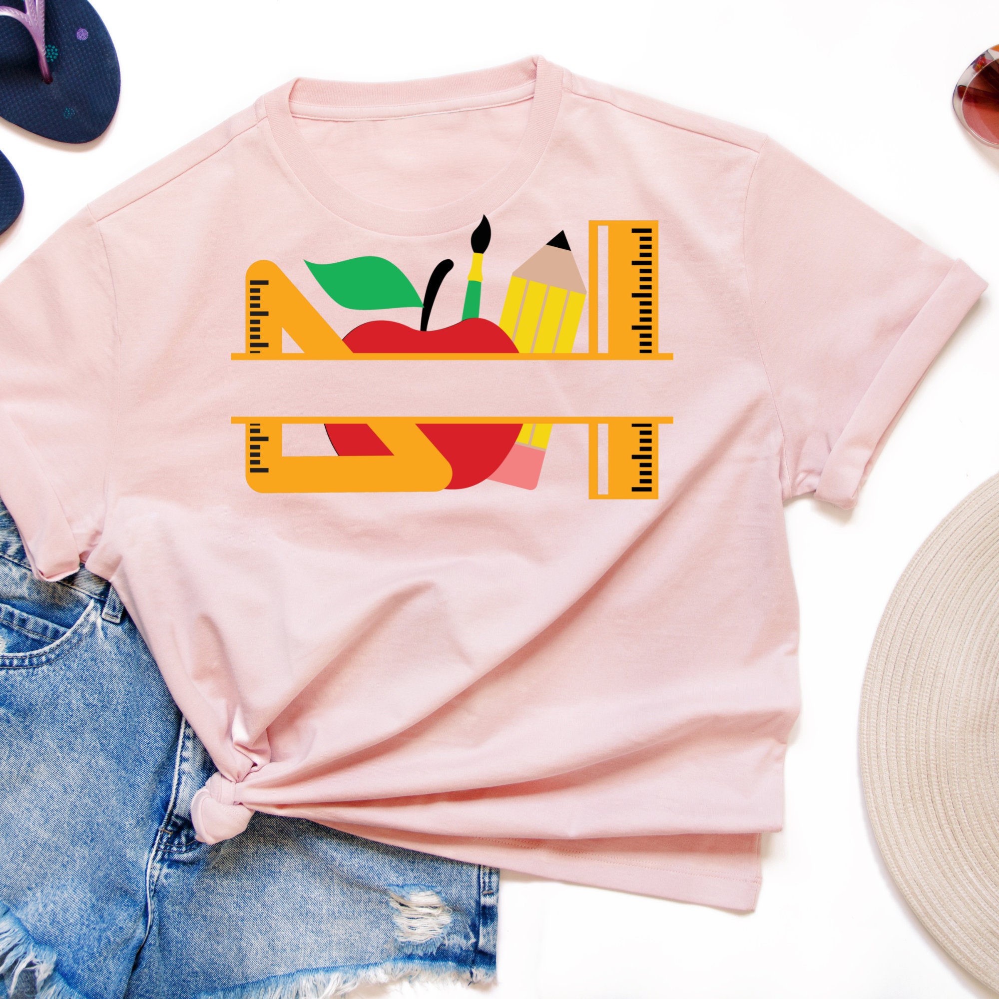 Teacher Monogram Svg Teacher Svg Teacher Shirt Svg Back to - Etsy