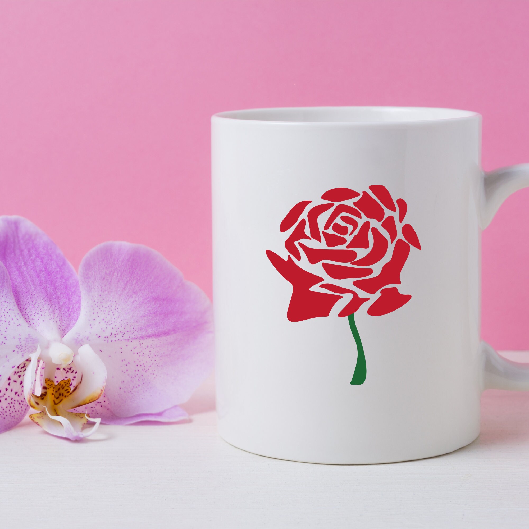 Rose SVG Bundle Rose Svg Flower Svg Roses Template Svg - Etsy Sweden