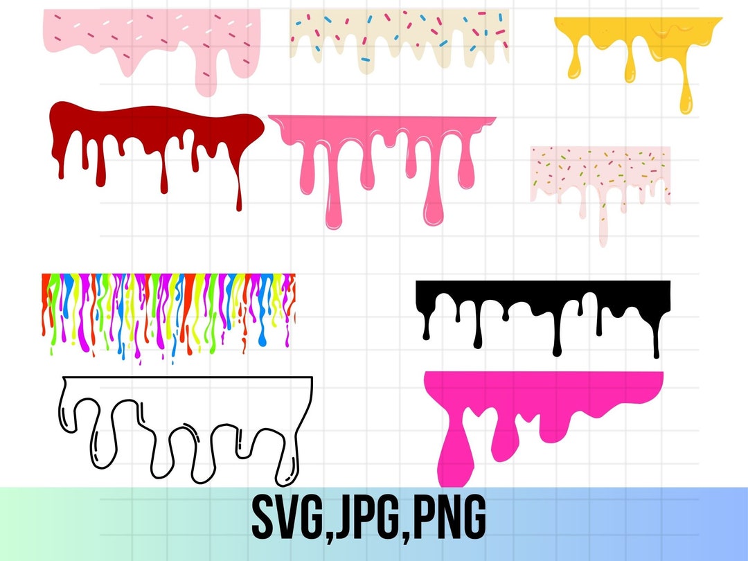 Dripping Donut Glaze\cut Files for Cricut\clip Art Silhouettes\svg\png ...