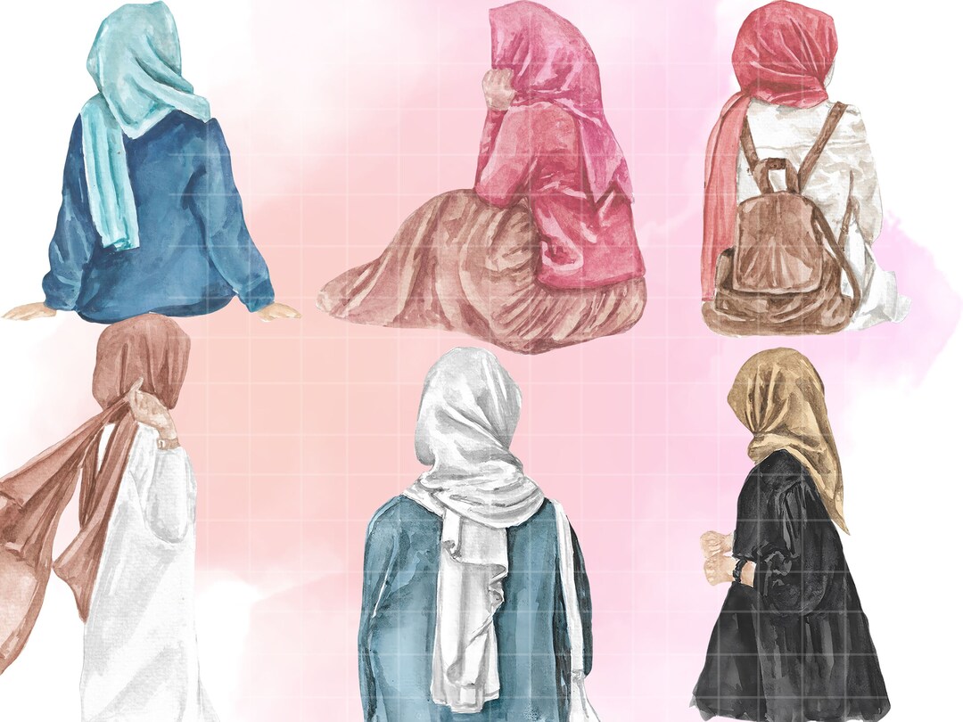 Muslim Hijabi Girl\ Islamic Digital Planner Sticker\ Cute Kids\ Muslim ...