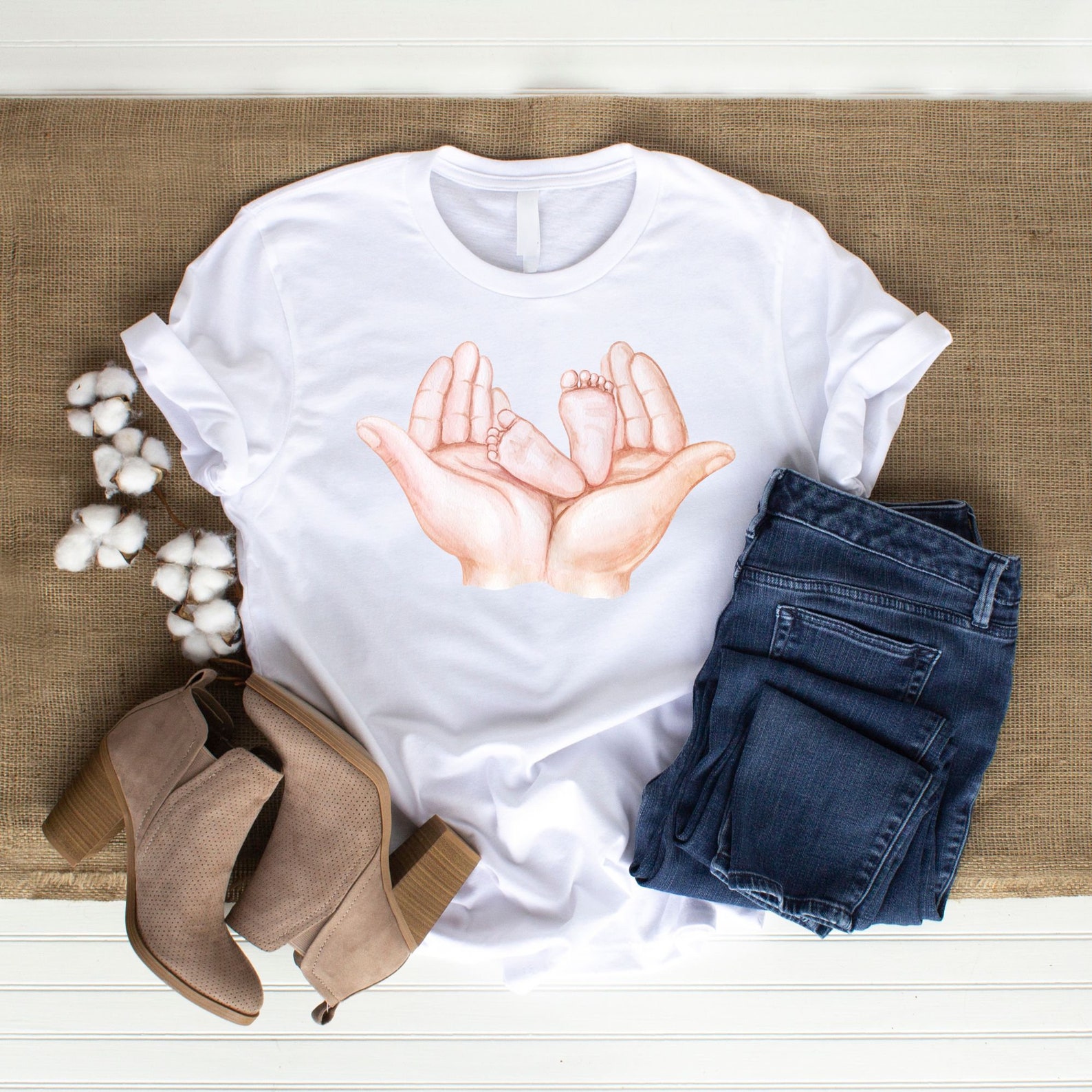 Family Hands Svg\ Mom Dad Baby Hands Svg\ Mother Father Child Hand Line ...