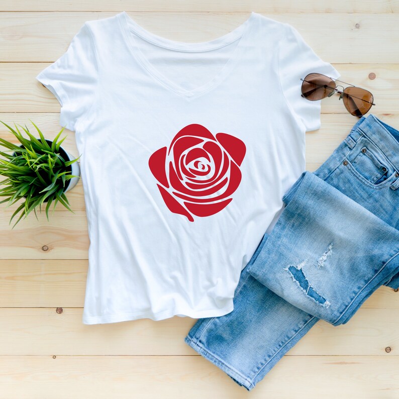 Rose SVG Bundle Rose Svg Flower Svg Roses Template Svg Half Rose Svg ...