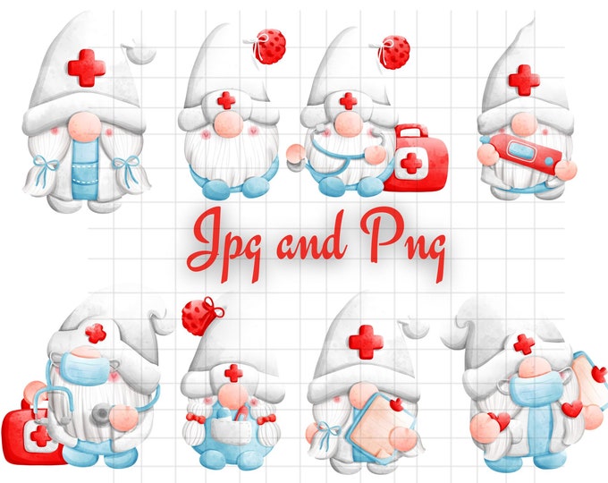 Gnomes SVG, Medical Svg, Nurse Svg, Gnome Svg, Gnome Clipart, Nurse ...