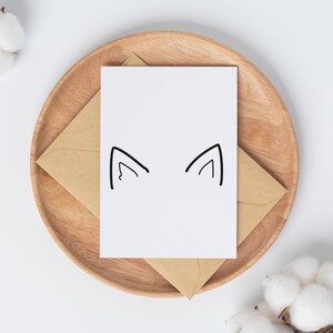 Cat Ears Line Drawing Bundle\ Cat Breeds Ears\ Kitten Svg\ Line Drawing ...