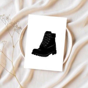 Pair of Work Boots Svg\ Png Jpg\ File Types Soldier\ Fireman Policeman ...
