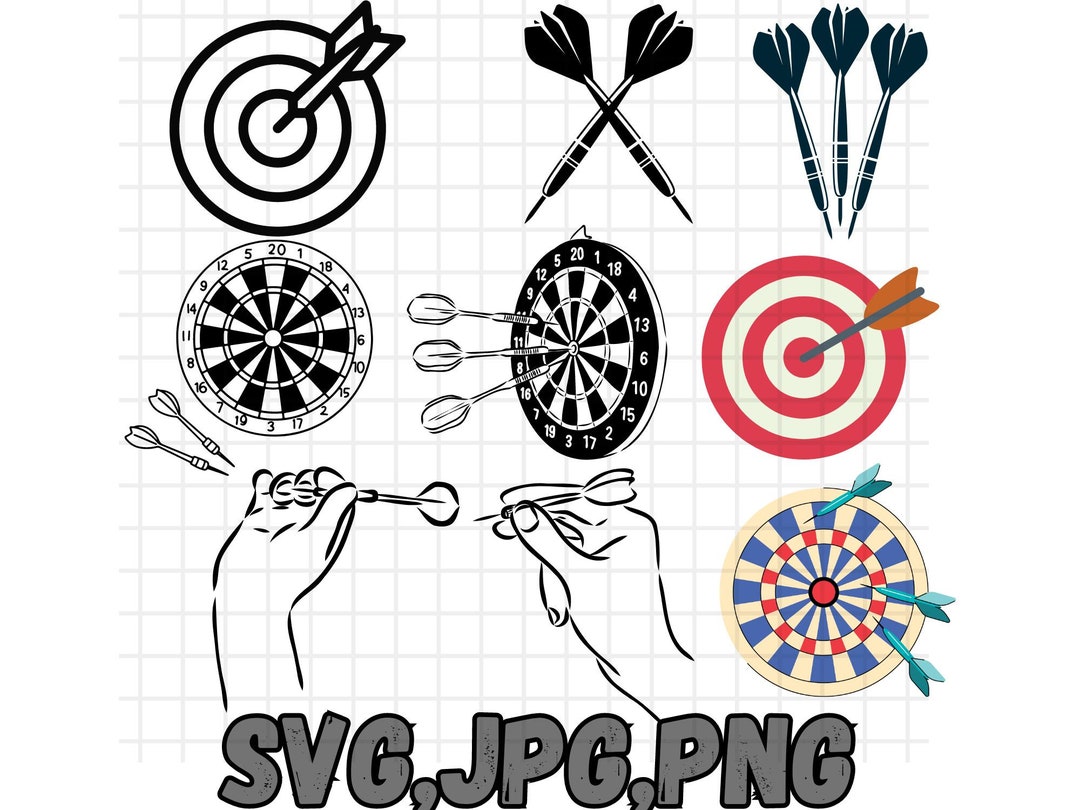 Darts Svg\ Dart Pin Svg\ Dart Board Svg\ Darts Player Svg\ Clipart\ Png ...