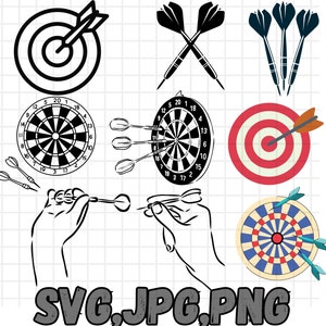 Darts Svg\ Dart Pin Svg\ Dart Board Svg\ Darts Player Svg\ Clipart\ Png ...