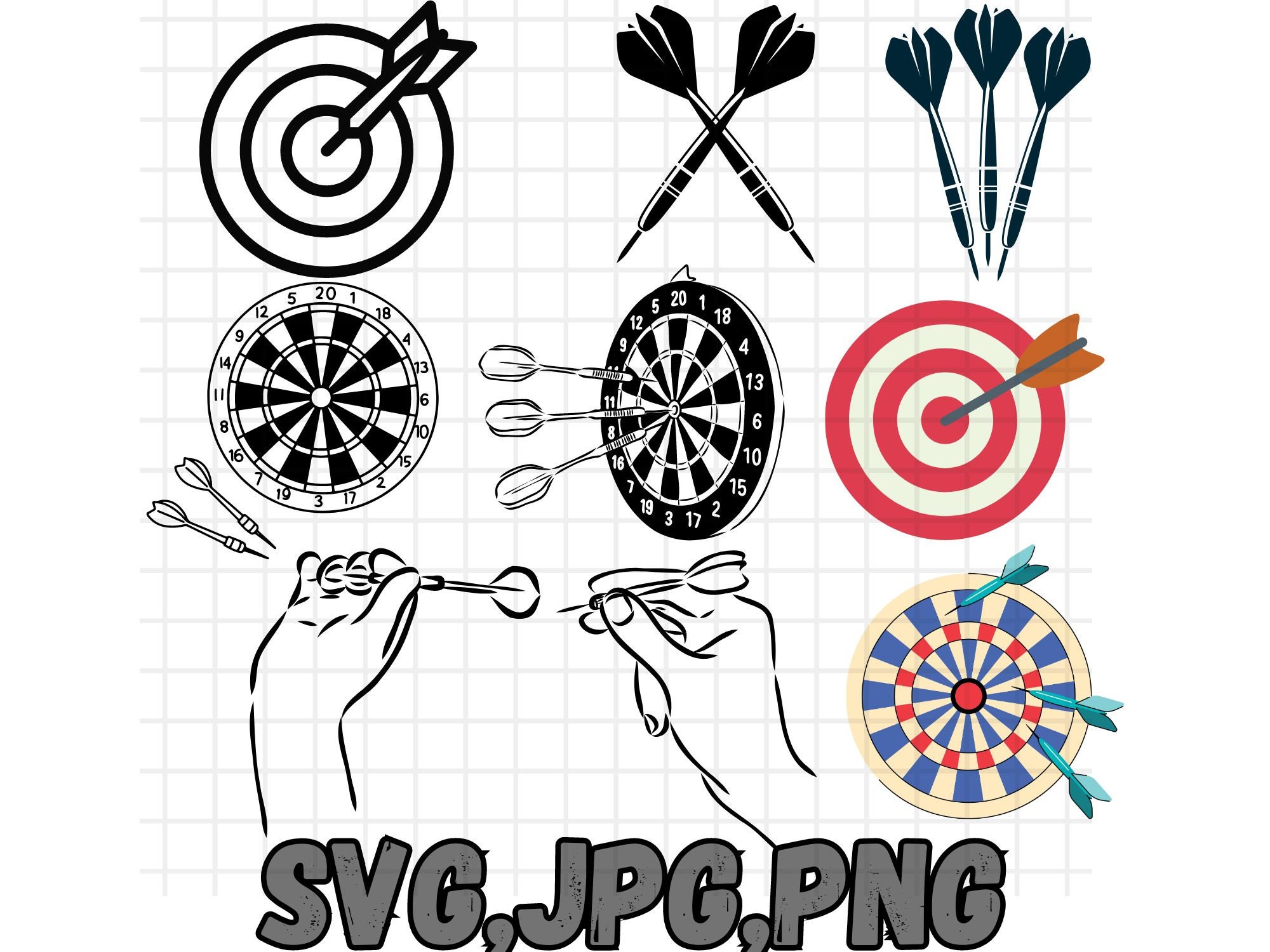Darts Svg Dart Pin Svg Dart Board Svg Darts Player Svg Clipart Png ...