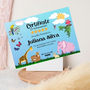 Certificate of Achievement for Kids, Kids Certificate\ Printable ...