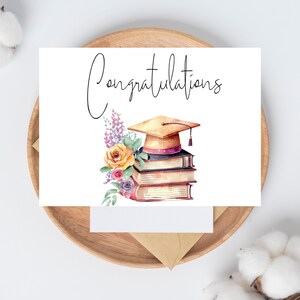 Printable Graduation Card\ Congratulations Graduate\ Folding Graduation ...