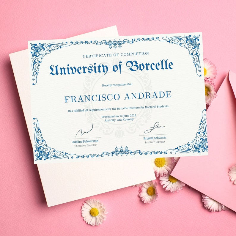 Editable University & College Diploma Template for Novelty\ GED ...
