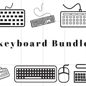 Computer Keyboard SVG\ Computer Keyboard Clipart\ Computer Files for ...