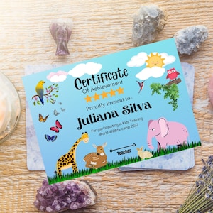 Certificate of Achievement for Kids, Kids Certificate\ Printable ...