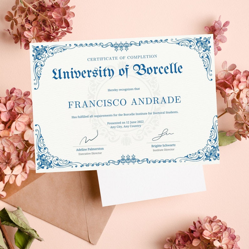 Editable University & College Diploma Template for Novelty\ GED ...