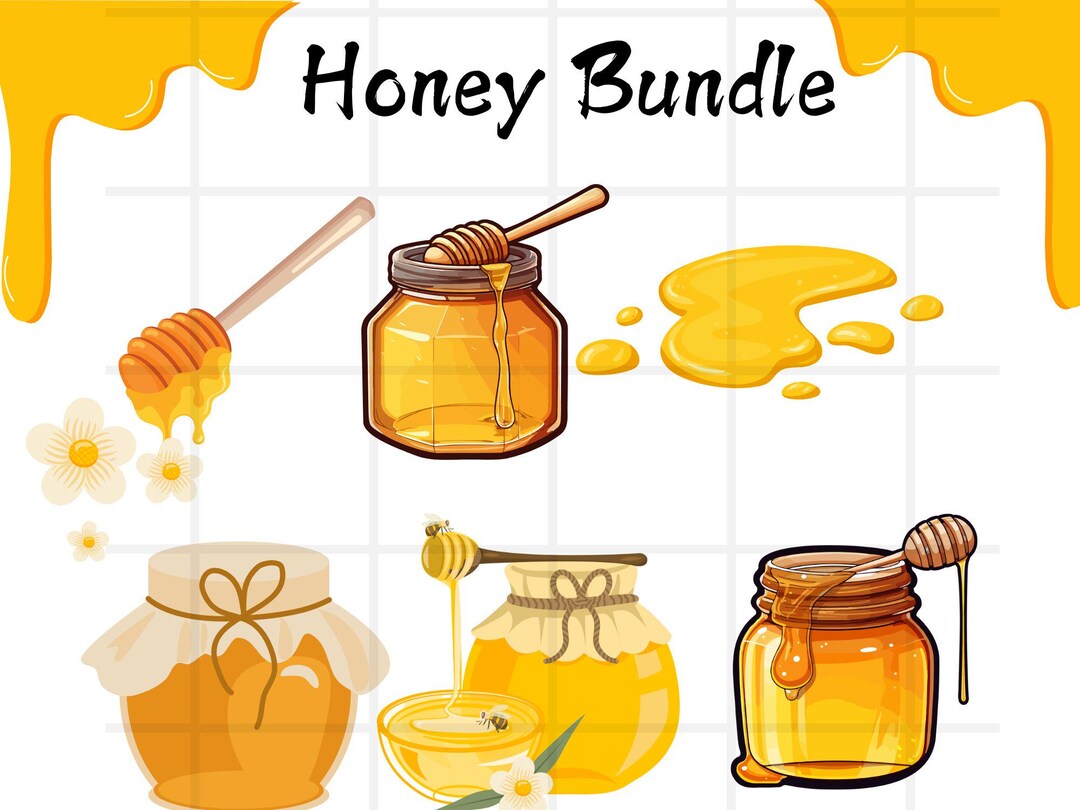Honey Pot SVG\ Honey Svg\ Honey Pot Clipart Png\ Bee Svg\ Bee Honey Svg ...