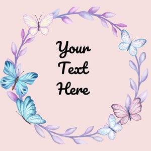 BUTTERFLY MONOGRAM SVG\ Butterfly Wreath Svg\ Circle Monogram Svg ...