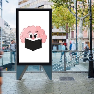 Cute Brain Character Digital Clip Art for Scrapbooking Card Making ...