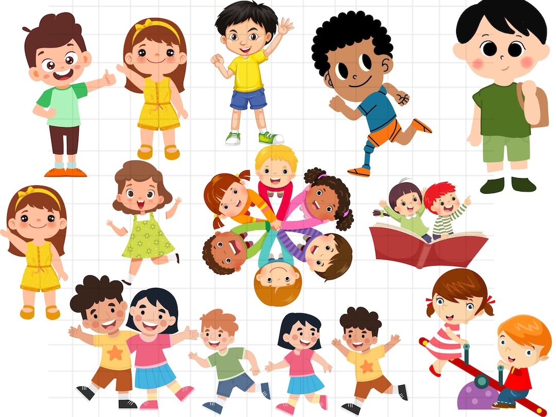 Kids PNG\ Kids Clipart\ Children Clipart\ Kids PNG\ Boy and Girl ...