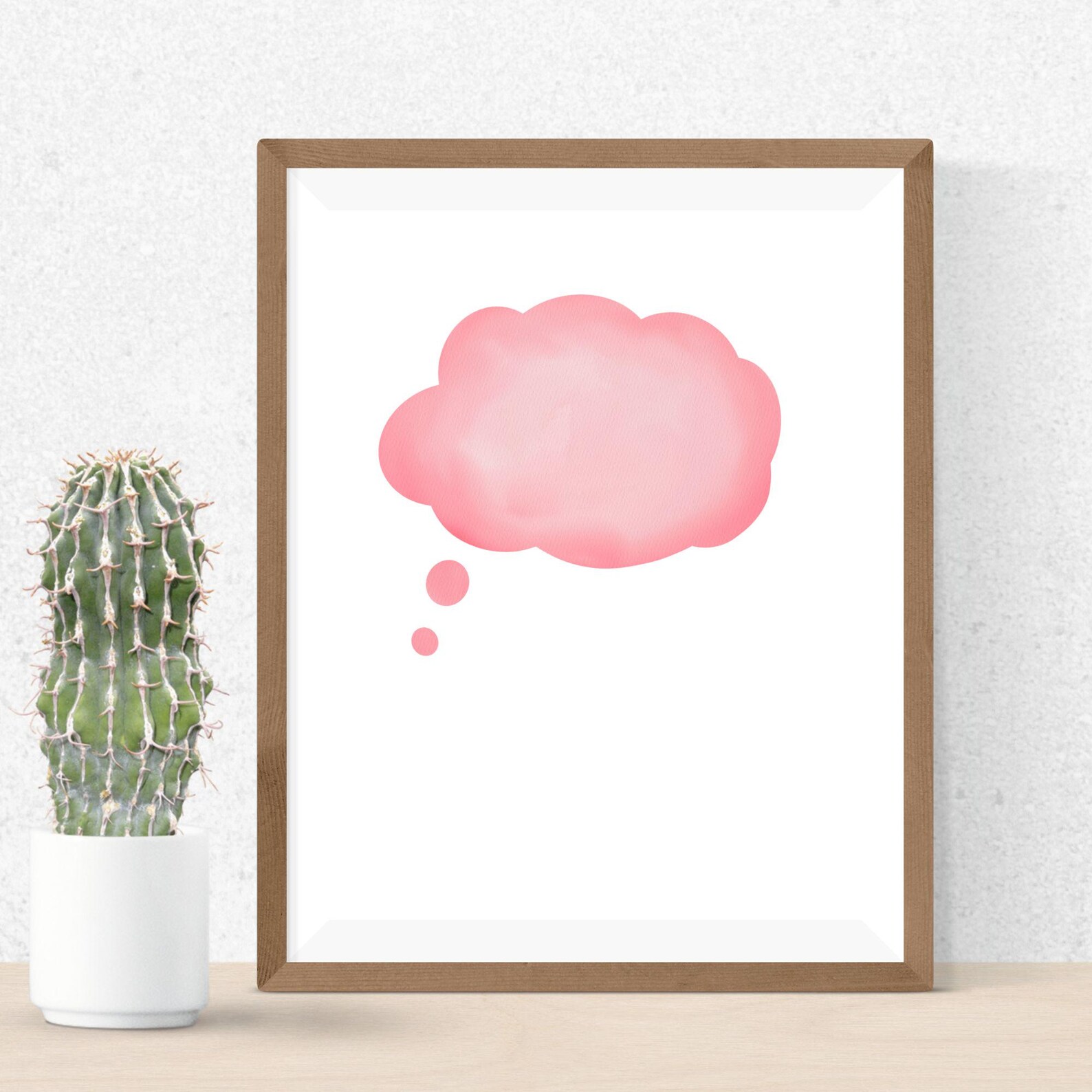 Think Bubble Png\ Thought Bubble Cut File\ Thinking Cloud Png ...