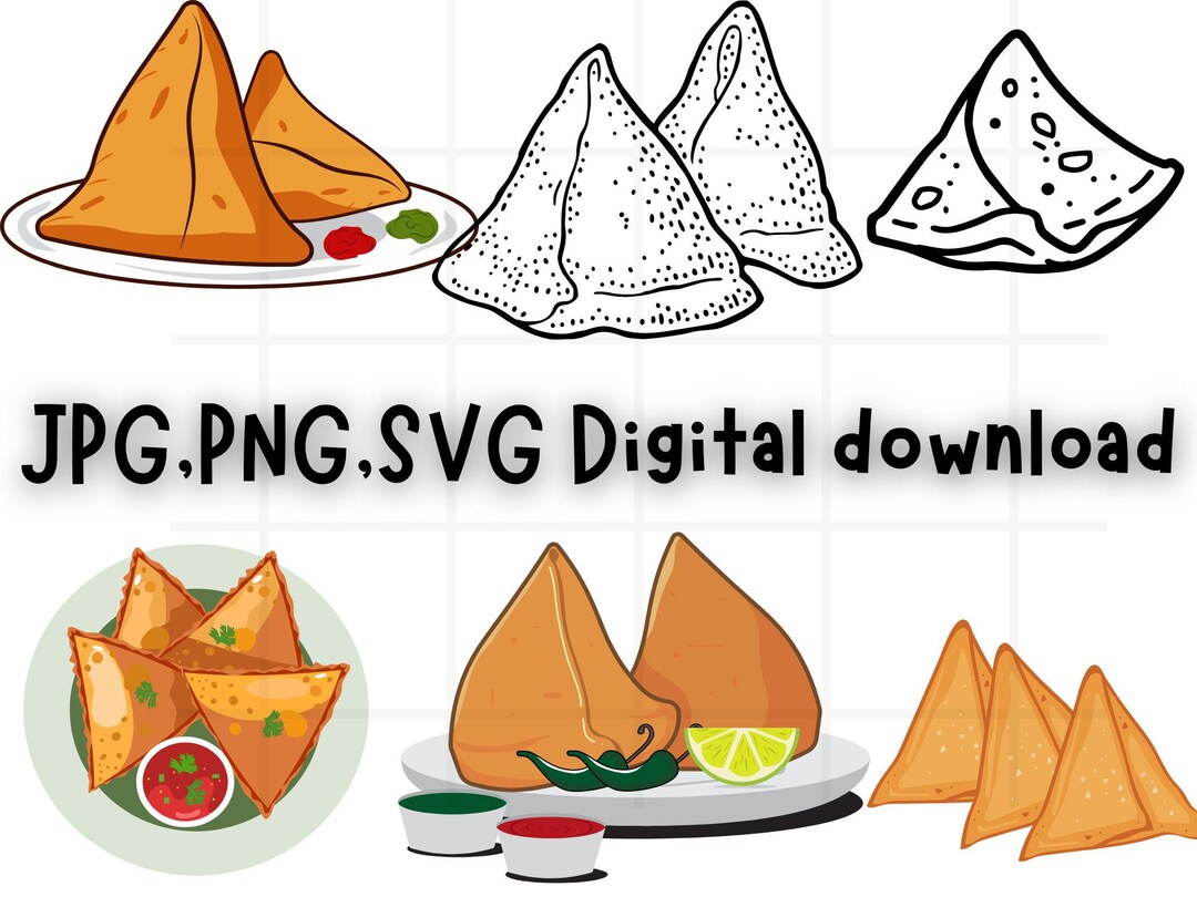 Samosas SVG\ Samosa Png\ Samosa Vector\ Samosa Illustration\ Samosa ...
