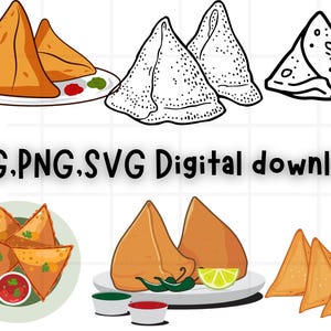 Samosas SVG\ Samosa Png\ Samosa Vector\ Samosa Illustration\ Samosa ...