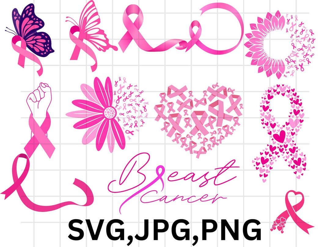 Breast Cancer SVG Bundle\ Cancer SVG\ Cancer Awareness,\ Nstant ...