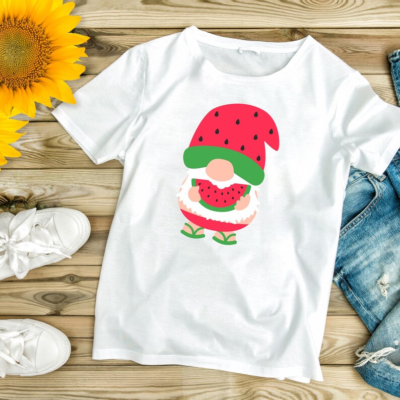 Watermelon Gnome Clipart Summer Gnomes Clipart Summer Fruit - Etsy