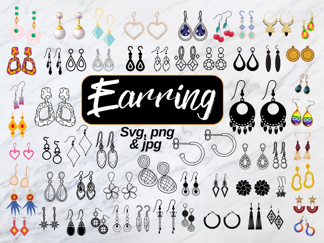 Earring SVG Bundle\ Leather Earring SVG\ Laser Cut Earrings\ Geometric ...