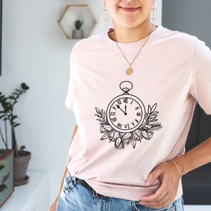 Floral Clock Svg File\ Vintage Floral Clock Svg\ Wedding Clock Svg ...