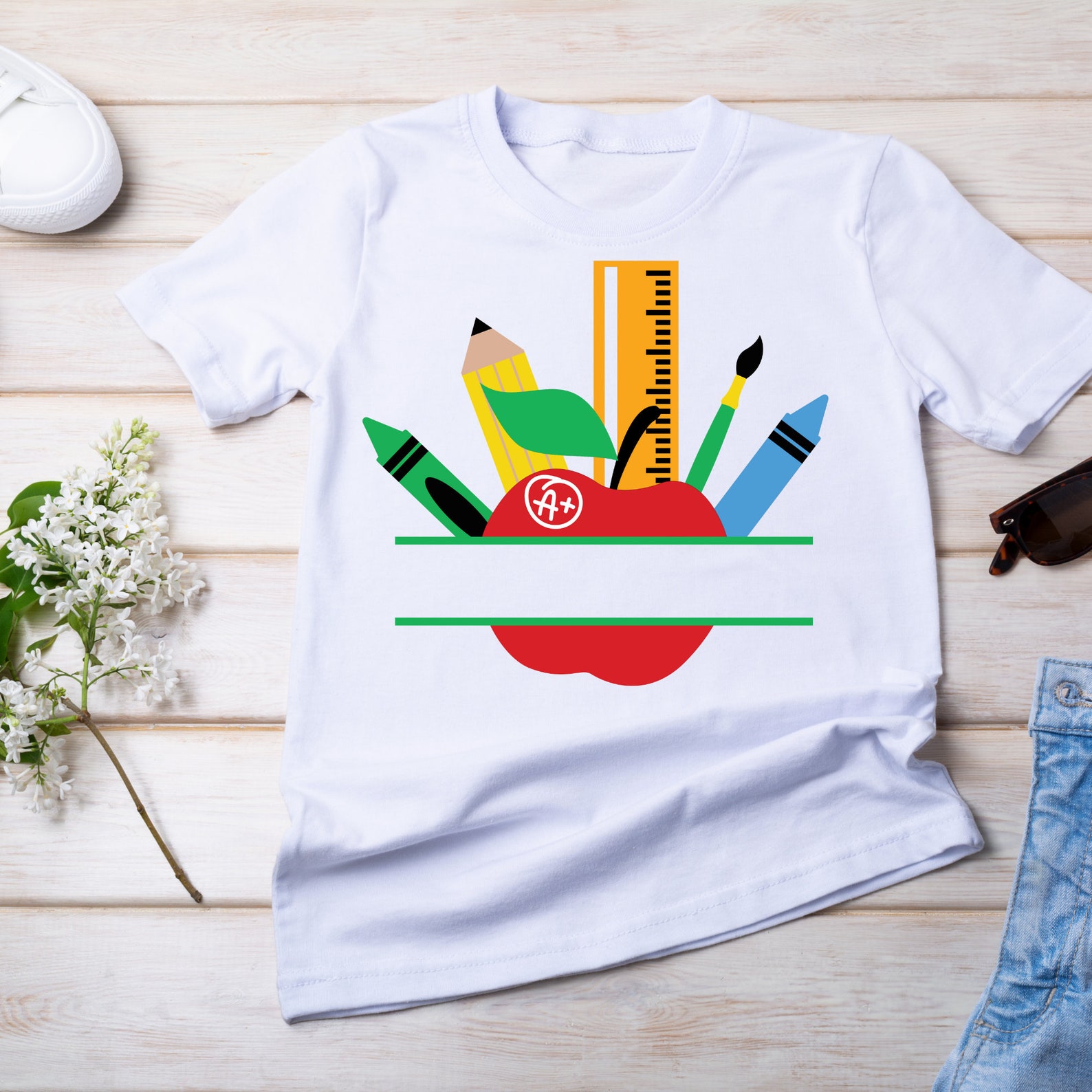 Teacher Monogram Svg\ Teacher Svg\ Teacher Shirt Svg\ Back to School ...