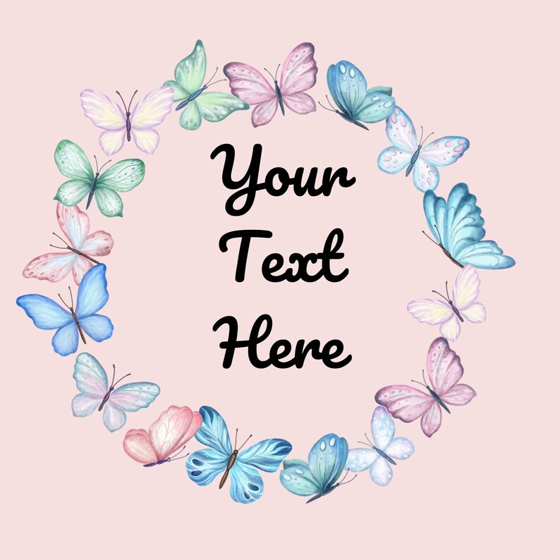 BUTTERFLY MONOGRAM SVG\ Butterfly Wreath Svg\ Circle Monogram Svg ...