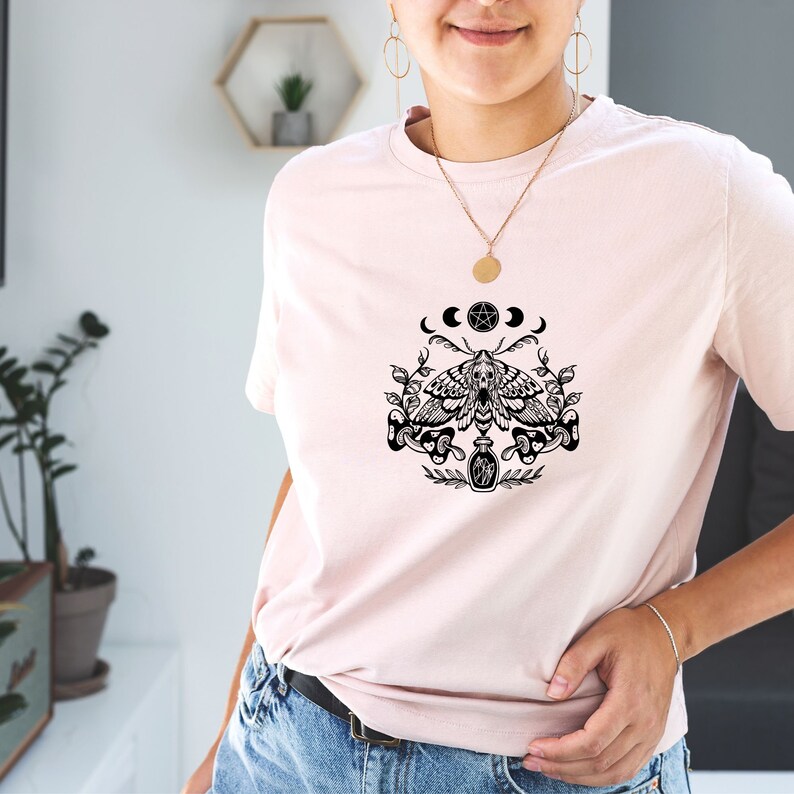 Mystical Moth Svg Magical Hand Svg Moth Svg Moon Moth Svg Magic Illustration Svg Witchcraft Svg ...