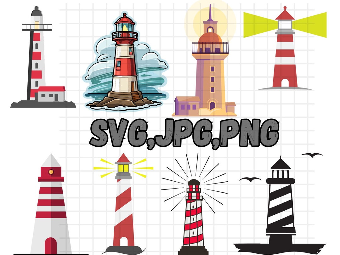 Lighthouse SVG Bundle\ Ocean Lighthouse SVG Pack\ Cricut Silhouette ...
