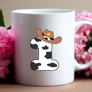Cow Number Birthday Svg\ 1st Birthday Svg\ Cow Print Svg\ Birthday Girl ...