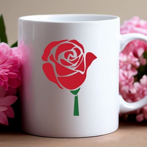 Rose SVG Bundle\ Rose Svg\ Flower Svg\ Roses Template Svg\ Half Rose ...