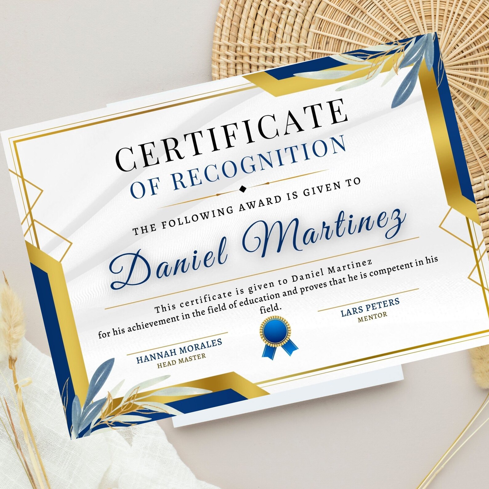 Editable Certificate of Recognition Template Editable Printable ...