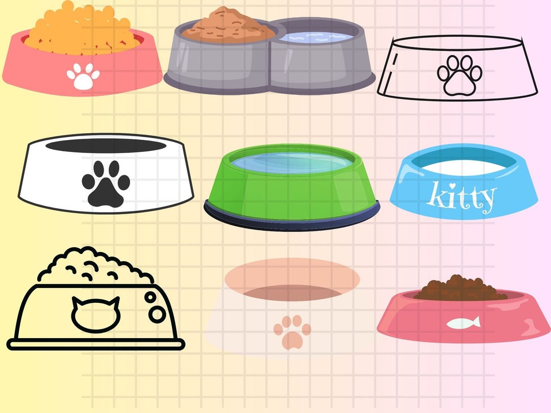 Buy Cat Bowl SVG Bundle\ Svg Files for Cricut\ Cat Food SVG\ Cat Bowls ...