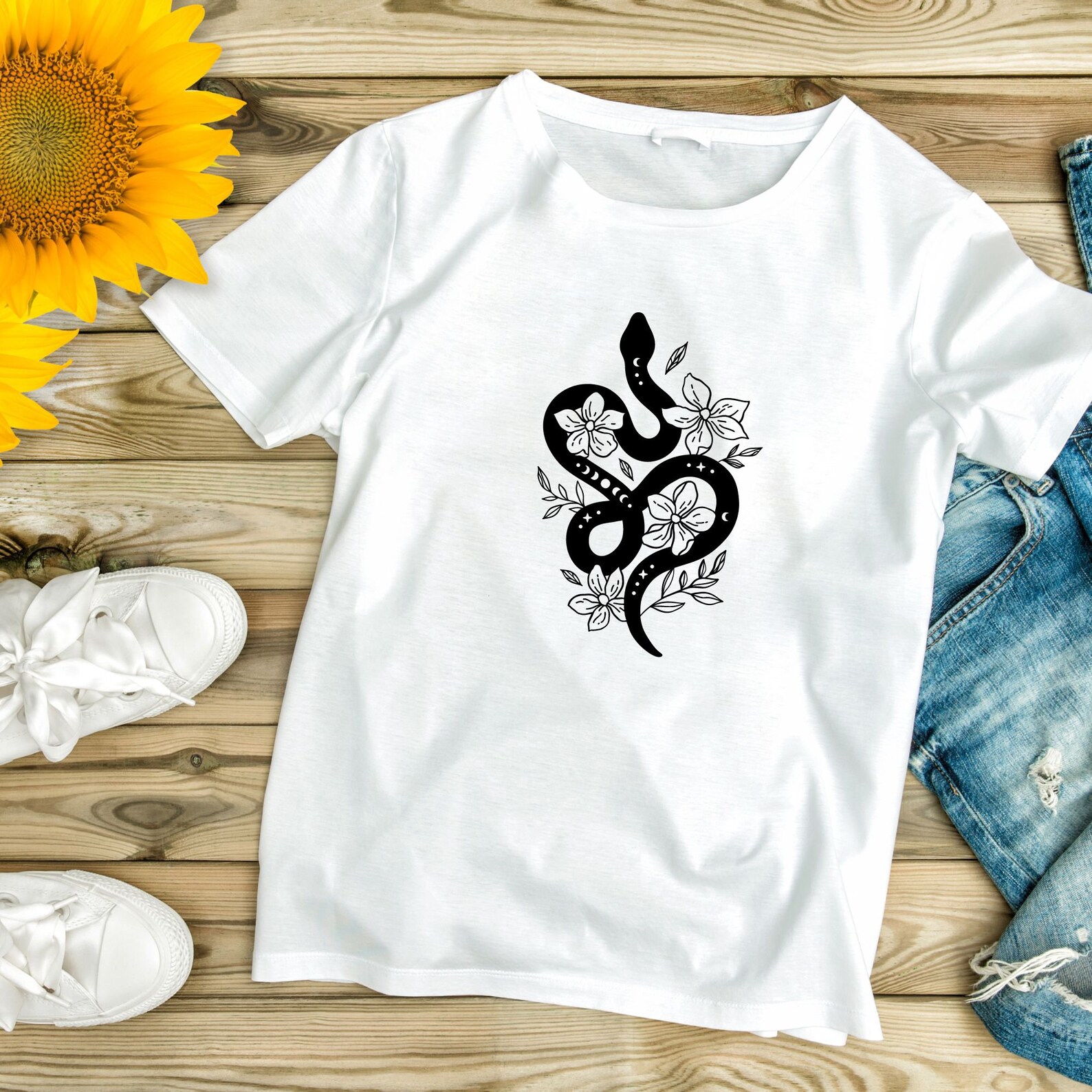 Snake Svg Bundle Floral Snake Svg Celestial Snake Svg Snake With ...