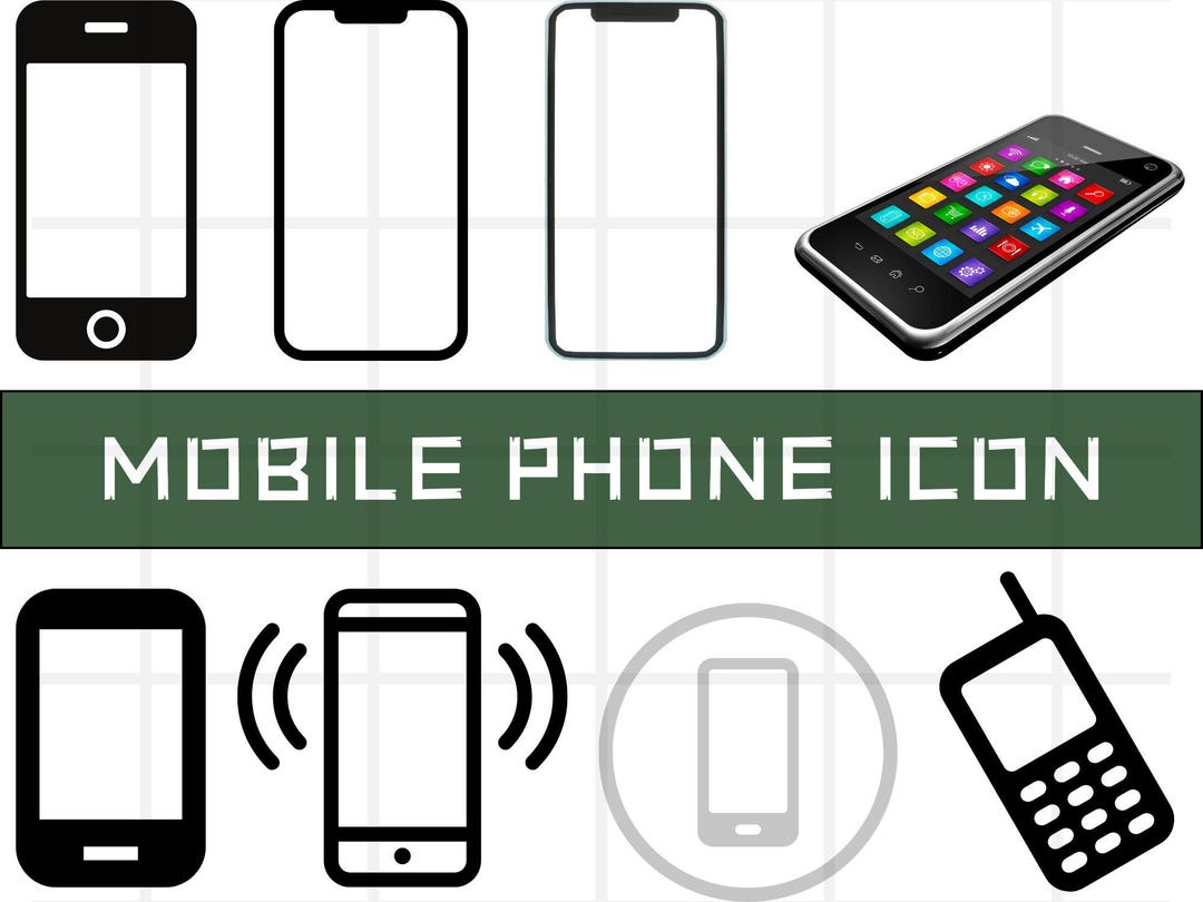 Retro Mobile Phone Outline SVG\ Cell Phone Svg\ Phone Clipart\ Phone ...