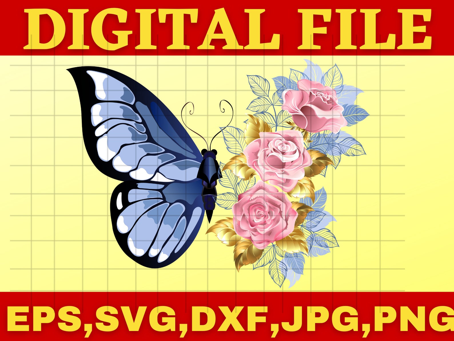 Floral Butterfly Svg Butterfly Svg Bundle Floral Woman SVG Butterfly ...