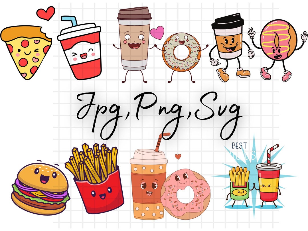 Perfect Match Svg\food Pair Clipart\ Kawaii Food Png\ Sushi Valentine ...