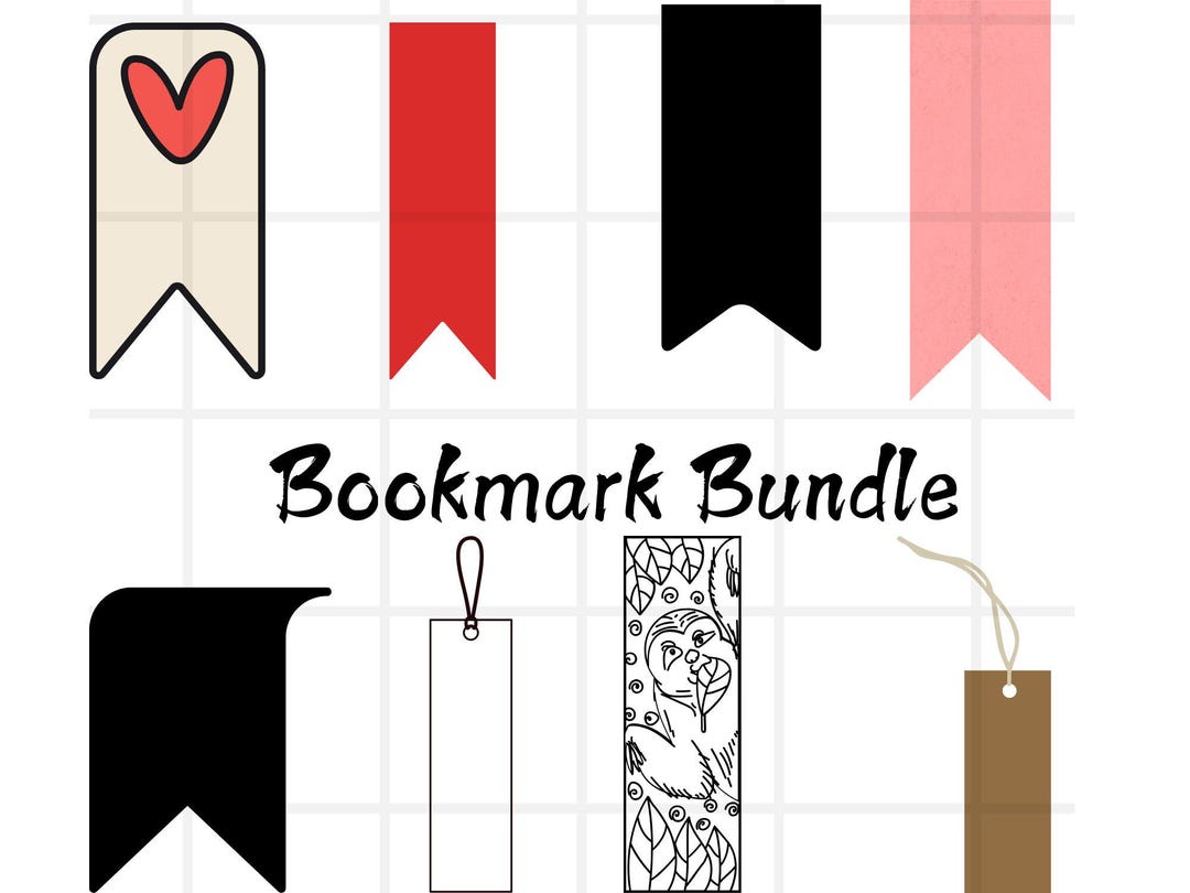 Bookmark SVG Bundle\ Bookmark Template Svg\ Reading Svg\ Floral ...