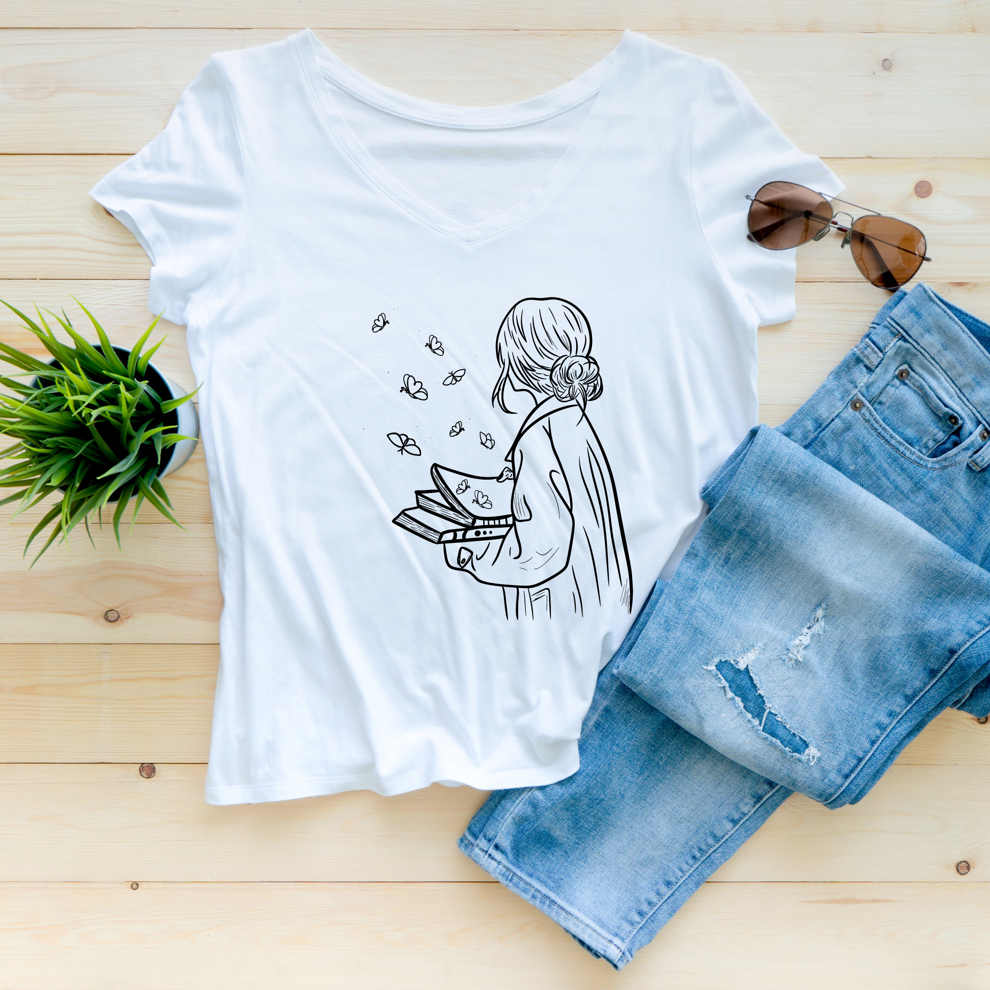 Girl Reading Book Svg Book Art Reading Book Svg Girl With - Etsy