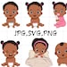 Black Baby Boy SVG\ SVG Cut File & PNG\ African American Baby Boy Svg ...