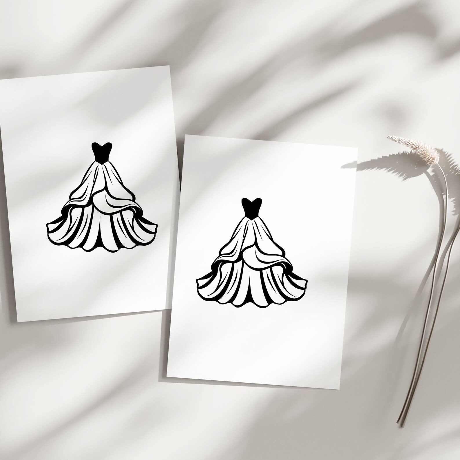 Bridal Dress Svg\ Bride Svg\ Dress Svg\ Wedding Svg\ Wedding Clipart ...