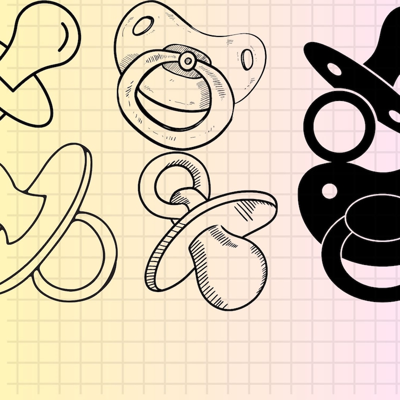 Pacifier Template Png - Etsy